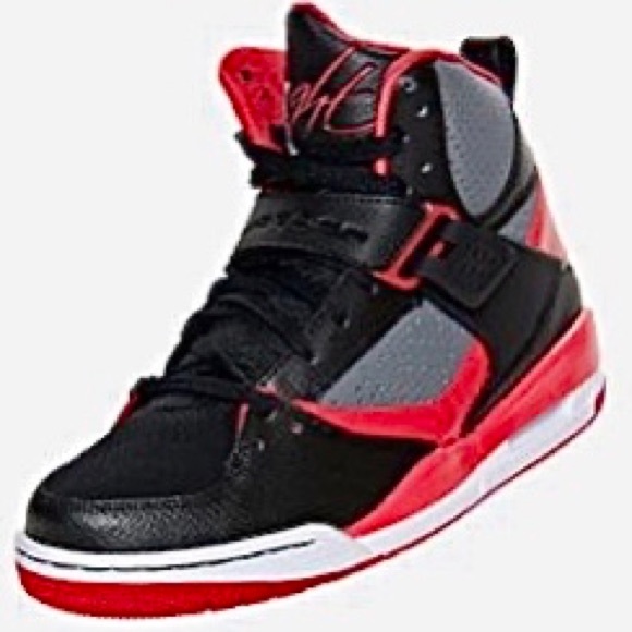 Nike | Shoes | Jordan Flight 45 Red Black Retro Throwback Sneaker ...